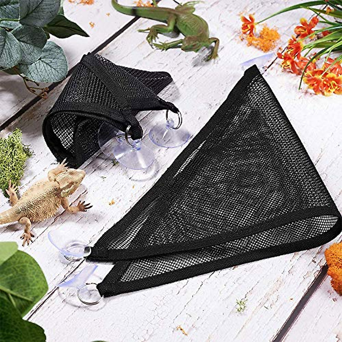 hammock bed pillow sleeping bag dragon bearded tank accessories pet hanging plant turtle small cover toys reptile hide terrarium supplies blanket decor carrier pets gift, Lizards,Gecko Black Small