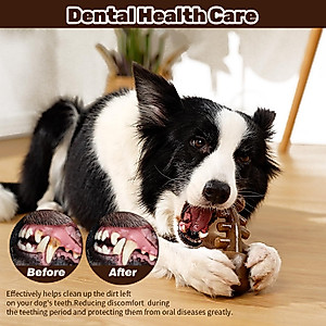 MewaJump Dog Chew Toy for Aggressive Chewers Indestructible Fish Bone Toys, Durable Entertainment Heavy Duty Toys for Teething, Tough Extreme Chewers Toy for Medium/Large Breed Dogs