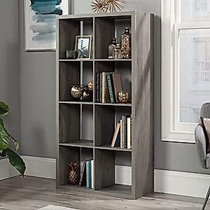 Sauder Miscellaneous Storage 8-Cube Organizer, L: 29.84" x W: 13.03" x H: 57.87", Mystic Oak