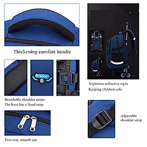 LANSHIYA Boys Rolling Backpack Elementary Middle School Students Bookbag with Wheel Teens Trolley Removable Schoolbag