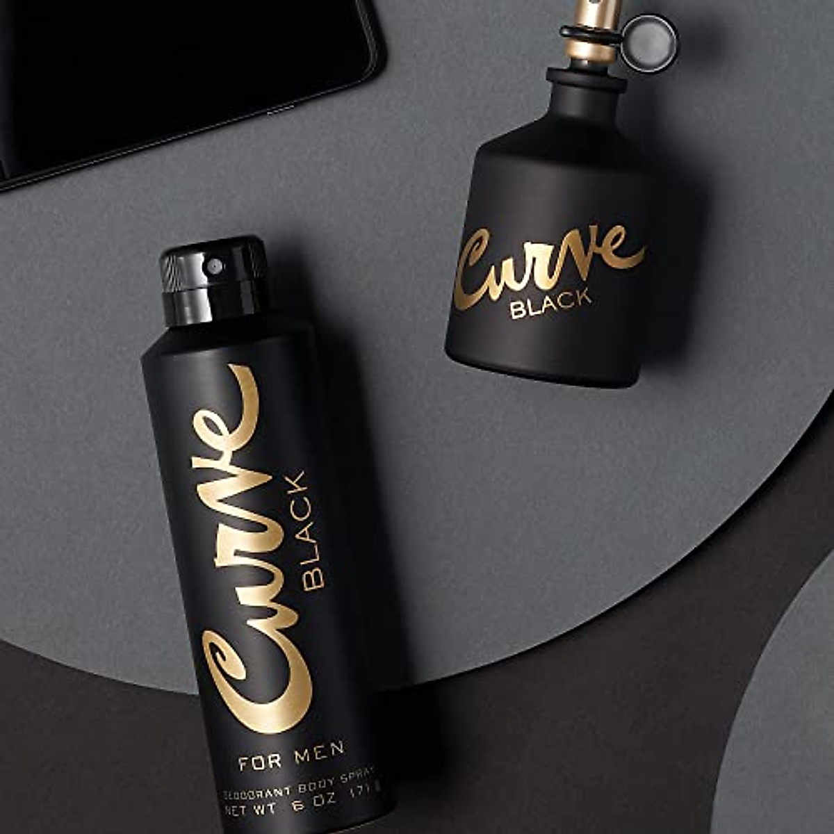 Men's Cologne Fragrance Spray by Curve, Casual Cool Day or Night Scent, Curve Black, 4.2 Fl Oz
