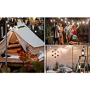 NW String Lights Poles for Outdoors 1pc 2pc Suitable for Gardens terraces Birthday Parties Wedding Parties