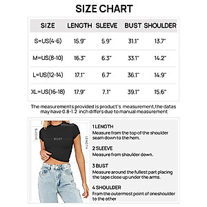 TECREW Women Cute Short Sleeve Round Neck Stretchy Athletic Gym T Shirts Crop Tops Tees, Grey, Medium