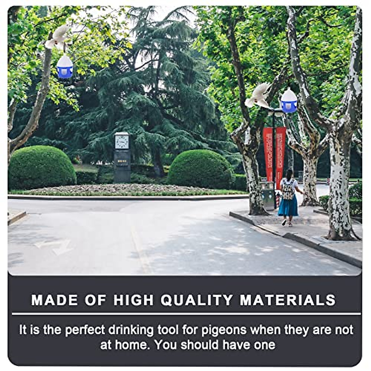 Mipcase Ser of 2 Pigeon Water Feeder Bird Water Drinker Pigeon Water Drinker Plastic Pigeon Feeder Pigeon Water Dispenser