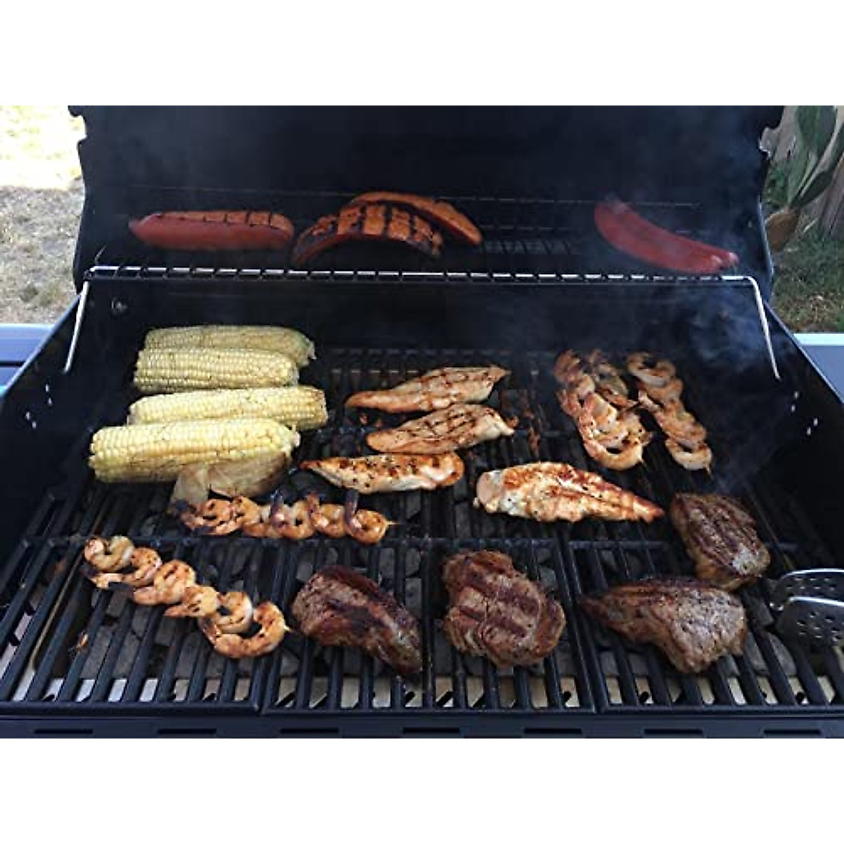 Hisencn Grill Kits for DynaGlo DGF510SBP, DGF510SSP, DGF510SSP-D, Heat Plate and Cooking Grid for Backyard BY13-101-001-13, GBC1460W, GBC1461W, GBC1462W, GBC1059WB, BH13-101-099-01, BH14-101-099-01