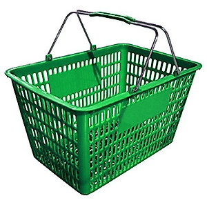 Fma Omcan Plastic Shopping Basket (Green)