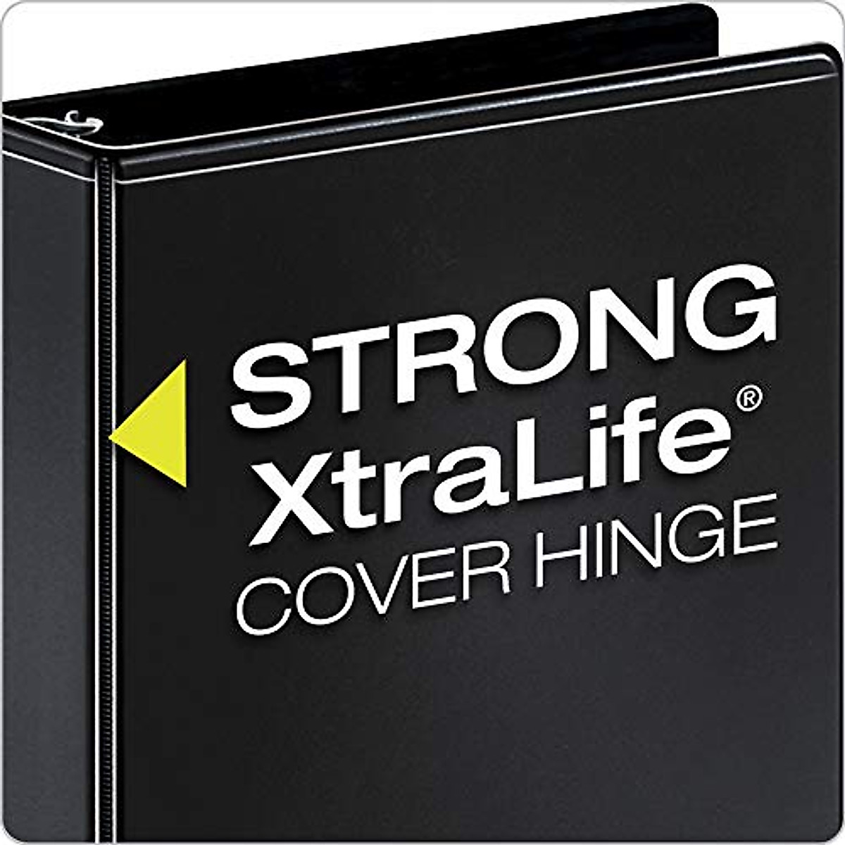 Cardinal by TOPS Products Economy Value ClearVue 2-Inch Slant-D Ring Binders, 540 Sheet Capacity, Black, Case of 6 Binders (90760)