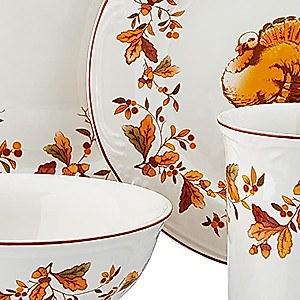 Pfaltzgraff Autumn Berry 16 Piece Dinnerware Set, Service for 4, Multi Colored