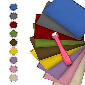 Pink Dream Clouds Fat Quarter Bundles - 100% Cotton Quilting Fabric Bundles 10pcs Fat Quarters 18x21-Medium Weight 5.2 oz - Fabric Quilting and Sewing -Crease Maker (Solids)