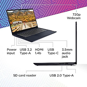 Lenovo IdeaPad 3i Laptop - 15.6" Full HD 1080p Touch Screen - Intel Core i5-1155G7-40GB Memory - 2TB SSD - Windows 11 Home - Abyss Blue – w/HDMI Cable