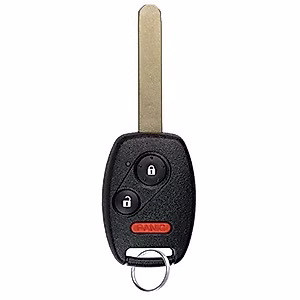 KeylessOption Keyless Entry Remote Control Uncut Car Ignition Chip Key Fob Replacement for OUCG8D-380H-A