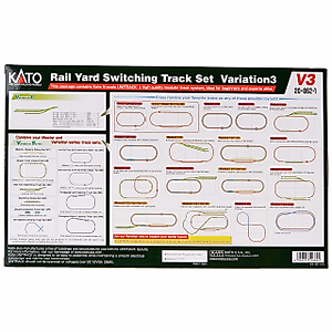 Kato USA Model Train Products V3 UNITRACK Rail Yard Switching Set