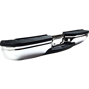 Evan Fischer Step Bumper Compatible with 1999-2007 Ford F-250 Super Duty & 1999-2007 Ford F-350 Super Duty Chrome Steel