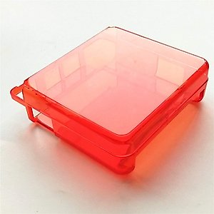 Housing for Gameboy Advance SP for GBA SP Protective Cover Case Crystal Clear Shell Red