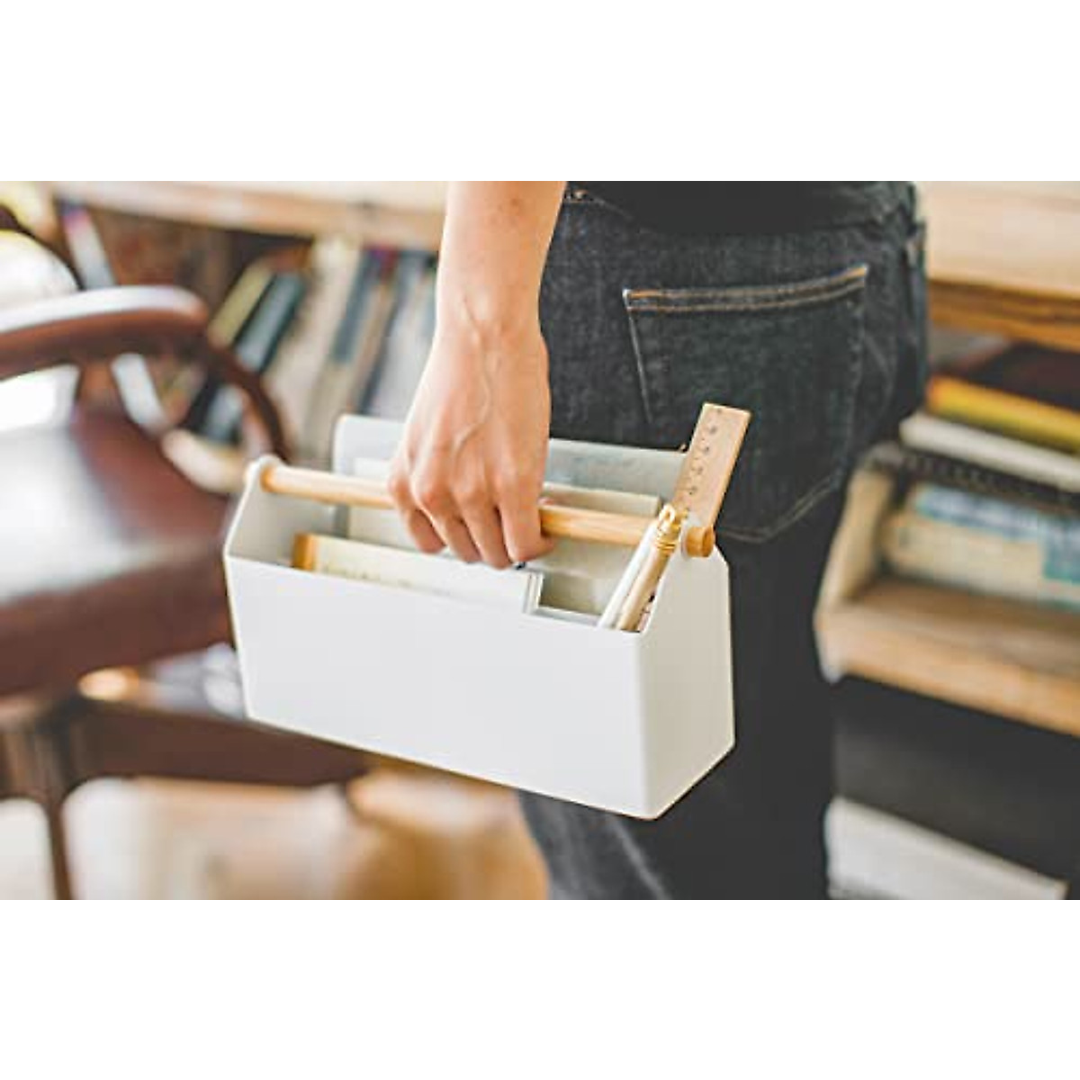 YAMAZAKI home Desk Organizer, White