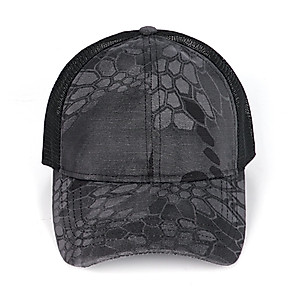 Zylioo XXL Oversize Camo Trucker Cap,Adjustable Breathable Summer Cap,Mesh Back Running Hat for Big Heads