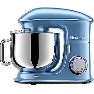 HOWORK Stand Mixer, 8.45 QT Bowl 660W Food Mixer, Multi Functional Kitchen Electric Mixer With Dough Hook, Whisk, Beater, Egg White Separator(8.45 QT, Red)