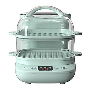 ZGJHFF Multifunctional Heat Preservation Breakfast Machine Electric Food Steamer Reservation PP Material Double Layer