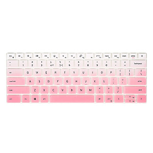 Keyboard Cover for 2023 Dell Inspiron 16 5620 5625 5630 5635 7620 7630 7635 / Inspiron 14 5430 5410 5415 5418 5420 5425 7415 7420 7425 7430 7435 / Dell Inspiron 13 5310 5320 -Ombre Pink