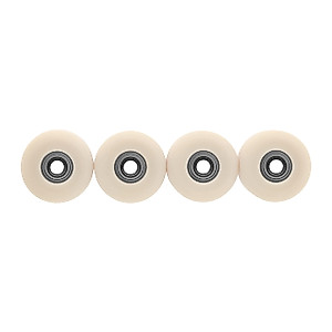 Teak Tuning Apex 61D Urethane Fingerboard Wheels - New Street Shape, 7.7mm Diameter - ABEC-9 Stealth Bearings - Made in The USA - Coyote Tan Colorway