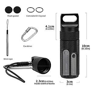 BIU-BOOM Ledger Nano X S S Plus Case,Waterproof&Shockproof Accessory Case, Compatible Cryptocurrency USB Thumb Drive Device case,Carrying Storage Organizer for Protecting Crypto Wallet(Black)