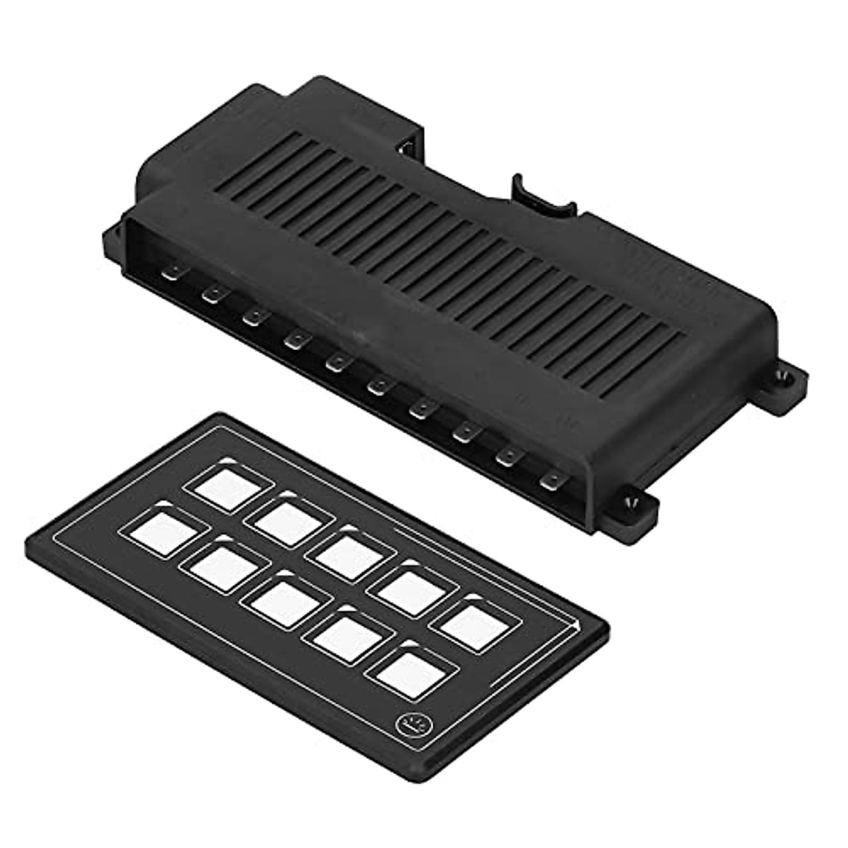 Control Switch Panel, Universal 10P Membrane Control Switch Panel Bluetooth APP Control with Backlight Module LED Touch Built‑in PPTC for RV Boat