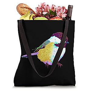 Colorful Chickadee Bird Tote Bag