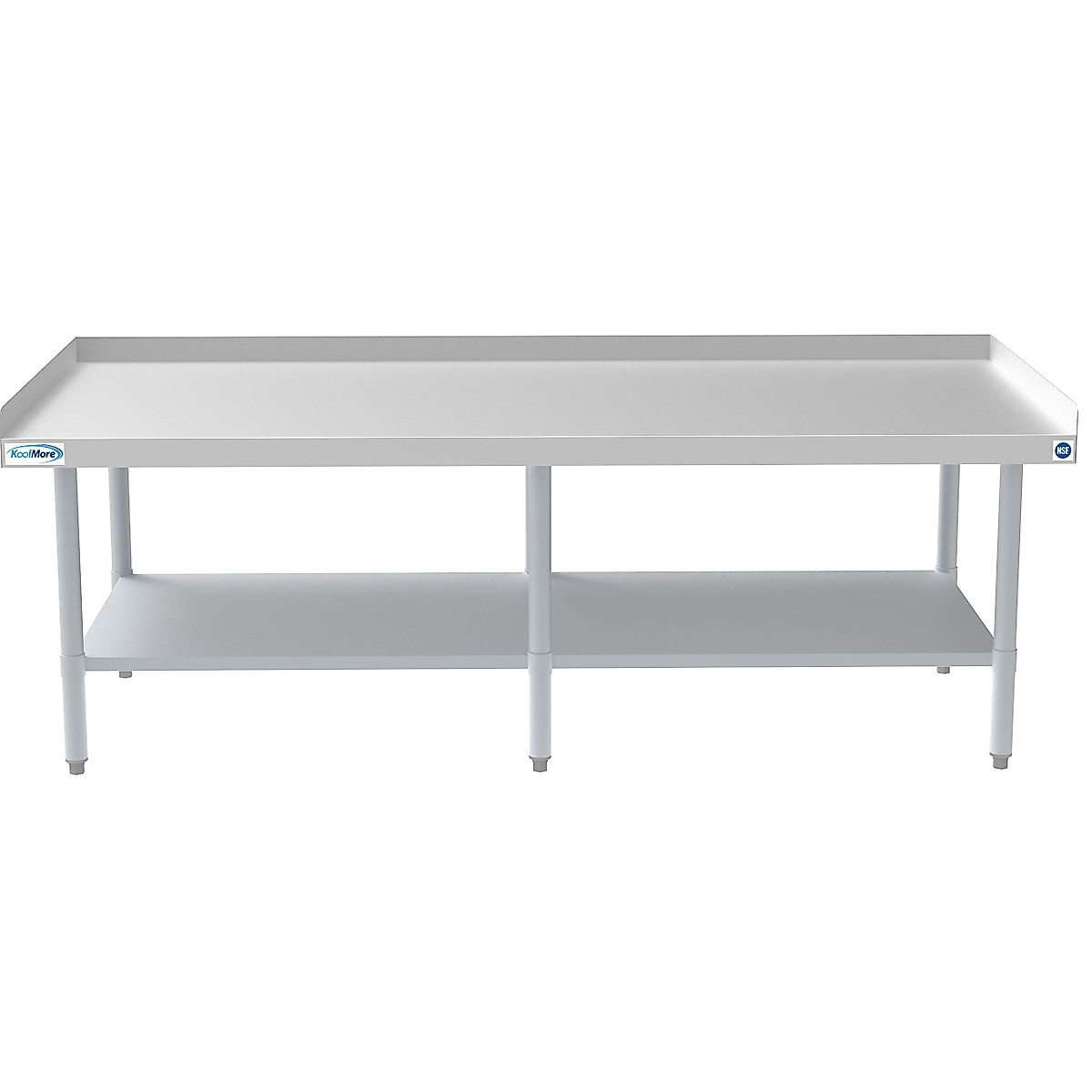 KoolMore 16 Gauge Stainless Steel Commercial Equipment Stand - 30" X 72" Heavy Duty Griddle Stand with Undershelf