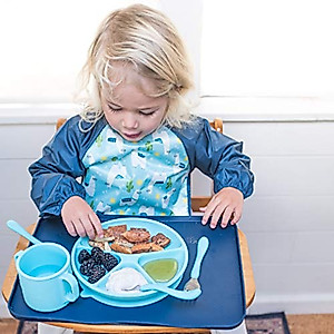 green sprouts Learning Cup | Silicone helps avoid harmful chemicals | Helps toddler develop independent drinking skills, 2 easy-grip handles, Heat-Resistant, Dishwasher Safe