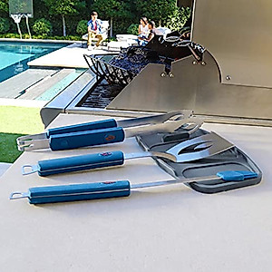 Ignite Silicone Grilling Trivet is a 100% Nonslip Silicone Tool That Holds Tongs, Spatula & BASTING Brush preventing Them from Contamination on The grill's Surface and Also Keeps Your Grill Clean.