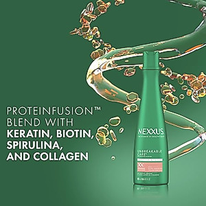 Nexxus Unbreakable Care Thickening Conditioner with Keratin, Collagen, Biotin for Fine and Thin Hair 13.5 oz
