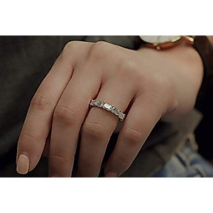 Kobelli East-West Moissanite Eternity Ring - white-gold / 5.5