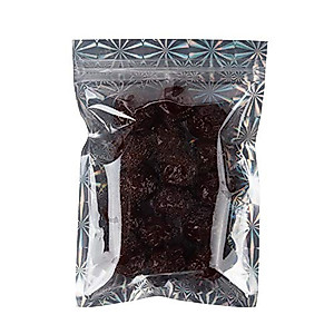 100 Pack Smell Proof Bags - Various Size Reclosable Mylar Bags Resealable Clear Ziplock Holographic Rainbow Color (Snowflake, 10x15cm (4"x6"))