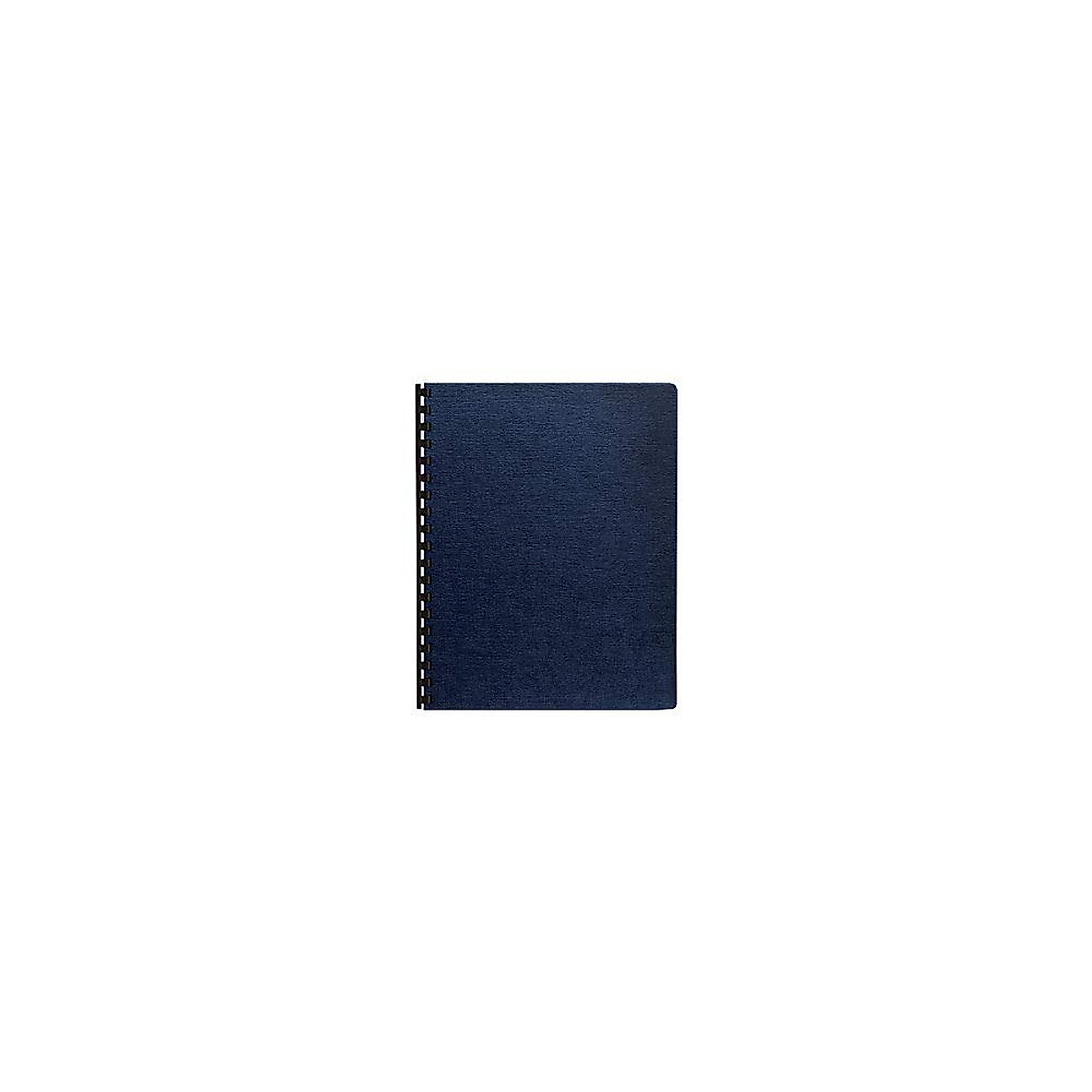 Fellowes Linen Presentation Covers, 11-1/4 Inch x 8-3/4 Inch, Navy, 200 per Pack (52113)