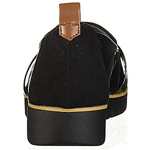 Dr. Scholl's Shoes Women's Webster Loafer, Black Patent/Microfiber, 8 US