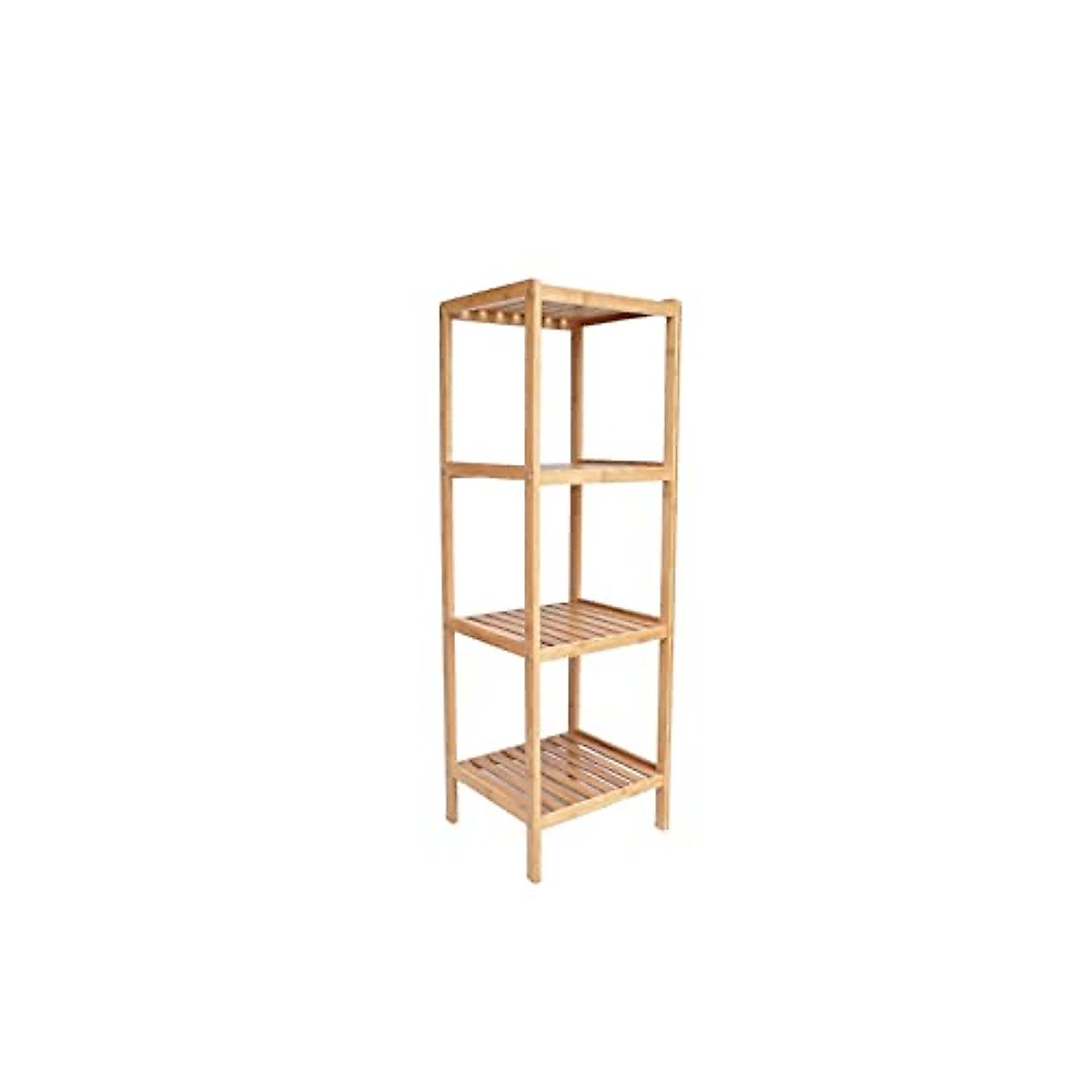 Proman Products Horizon 4-Tier Bamboo Shelf ST36722, Natural 39" H x 21" W x 12" D