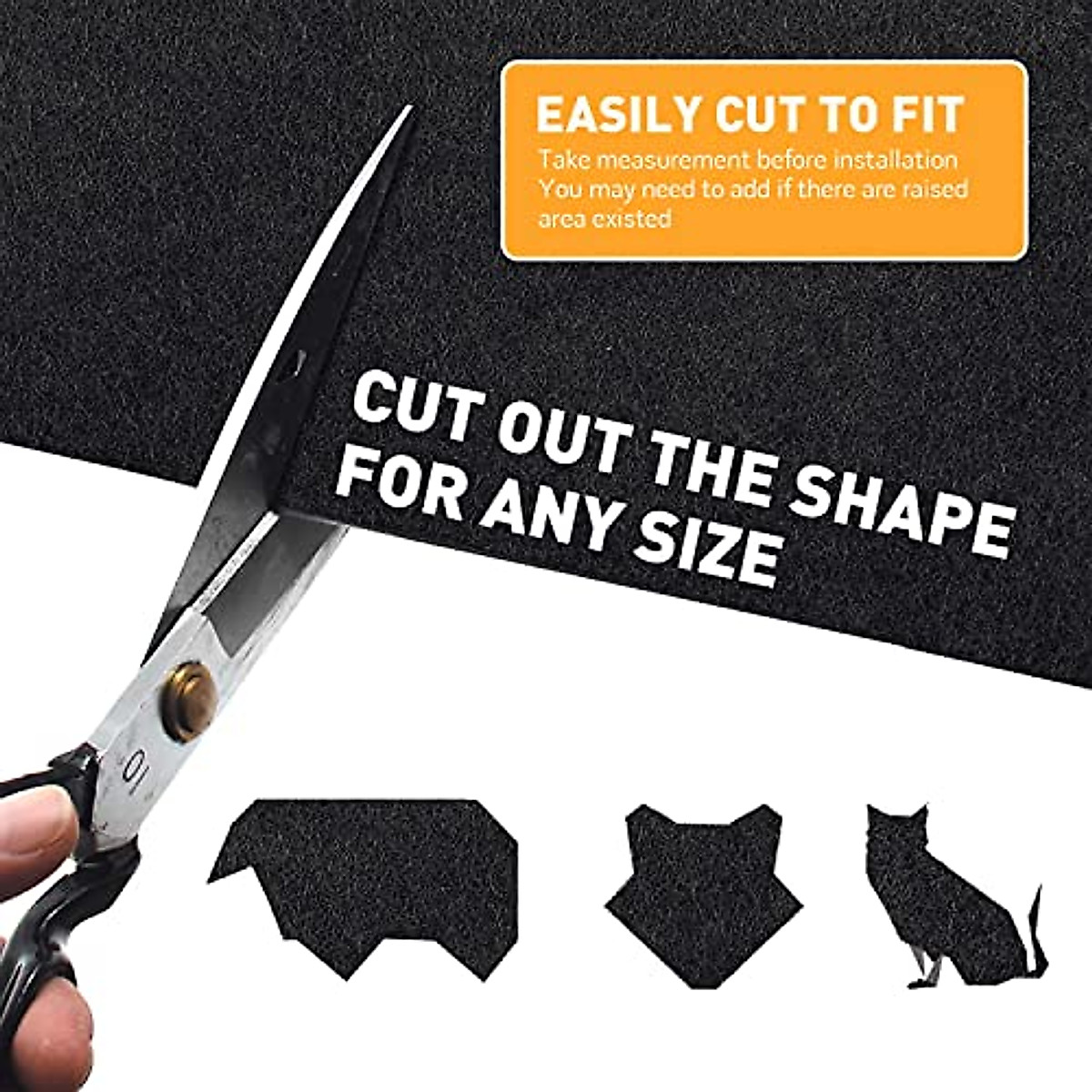 Chimailong Speaker Box Carpet Fabric Black: Car Trunk Truck Auto Automotive Liner Speakers Subwoofer Interior Cover Roll Carpeting for Sub Box Polyester Fiber Material 47 X 65 in 21.25 Sqft（Folded）