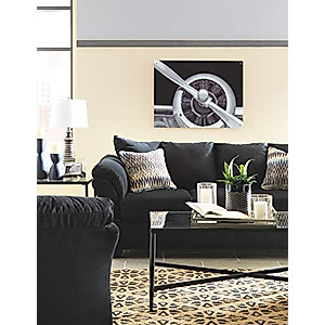 Signature Design by Ashley Darcy Classic Contemporary Sofa, Black