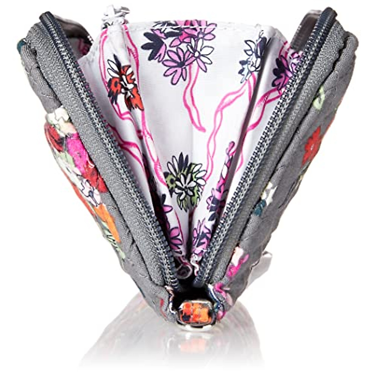 Vera Bradley Women's Cotton Accordion Wristlet With RFID Protection, Hope Blooms - Recycled Cotton, One Size