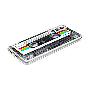 FAteam Case for Galaxy S21 5G, Shockproof Scratchproof with TPU Soft Bumper Retro Cassette Tape Case Compatible with Samsung Galaxy S21 5G (6.2 Inch)