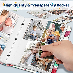 Fintie Mini Photo Album for 3-Inch Film - Photo Album for Fujifilm Instax Mini 12/11/Mini 40/Mini EVO/LiPlay/Mini Link Printer, Canon Ivy CLIQ, Kodak Instant Print Camera, 256 Pockets, Raining Hearts