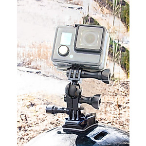 Rotation Ball Joint Mount Extension Accessories with 1/4 Thread for GoPro Hero 9/8/7/6/5/4/3+/3/2/1
