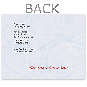 PaperDirect Winter Waltz Postcards, Silver Foil Accents, 100 Count, Standard 4¼ inch x 5½ inch