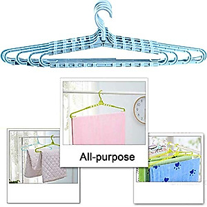 Extra Large Hangers Big Clothes Hangers Enlarge Adjustable Shoulder 16.4"-27.2" Drying Hanger 4 Pack Sturdy Hangers for Wide Polos Tops Cardigans Quilt Bath Towel Big and Tall Shirts 4 Colors Hanger