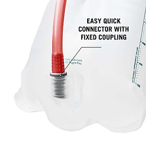 USWE Elite Hydration Bladder 3.0L, Water Reservoir with Plug-n-Play Quick Disconnect and Wide Slide-Seal Open, Reversible Leak Proof BPA Free, for Backpack
