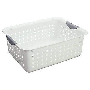 Sterilite Medium Plastic Storage Container (6 Pack) and Small Plastic Storage Container (12 Pack)