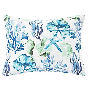 C&F Home Bluewater Bay King Cotton Quilt Set All-Season Oversized Reversible Nautical Coastal Beach Theme Bedspread 3 Pcs with Shams King 3 Piece Set Blue