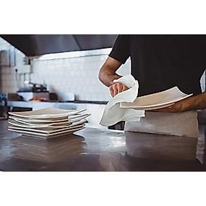 ROYALE LINENS Flour Sack Dish Towels - 33" X 38" Kitchen Towel - Super Absorbent White Flour Sack -100% Ring Spun Cotton -Tea Towels - for Embroidery, Cloth Diapers, Cheese Strainers (12 Pack, White)