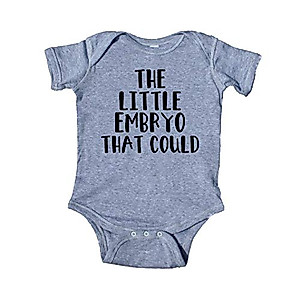 Sunray Clothing The Little Embryo That Could Baby IVF Invitro Boy Girl Onesie White