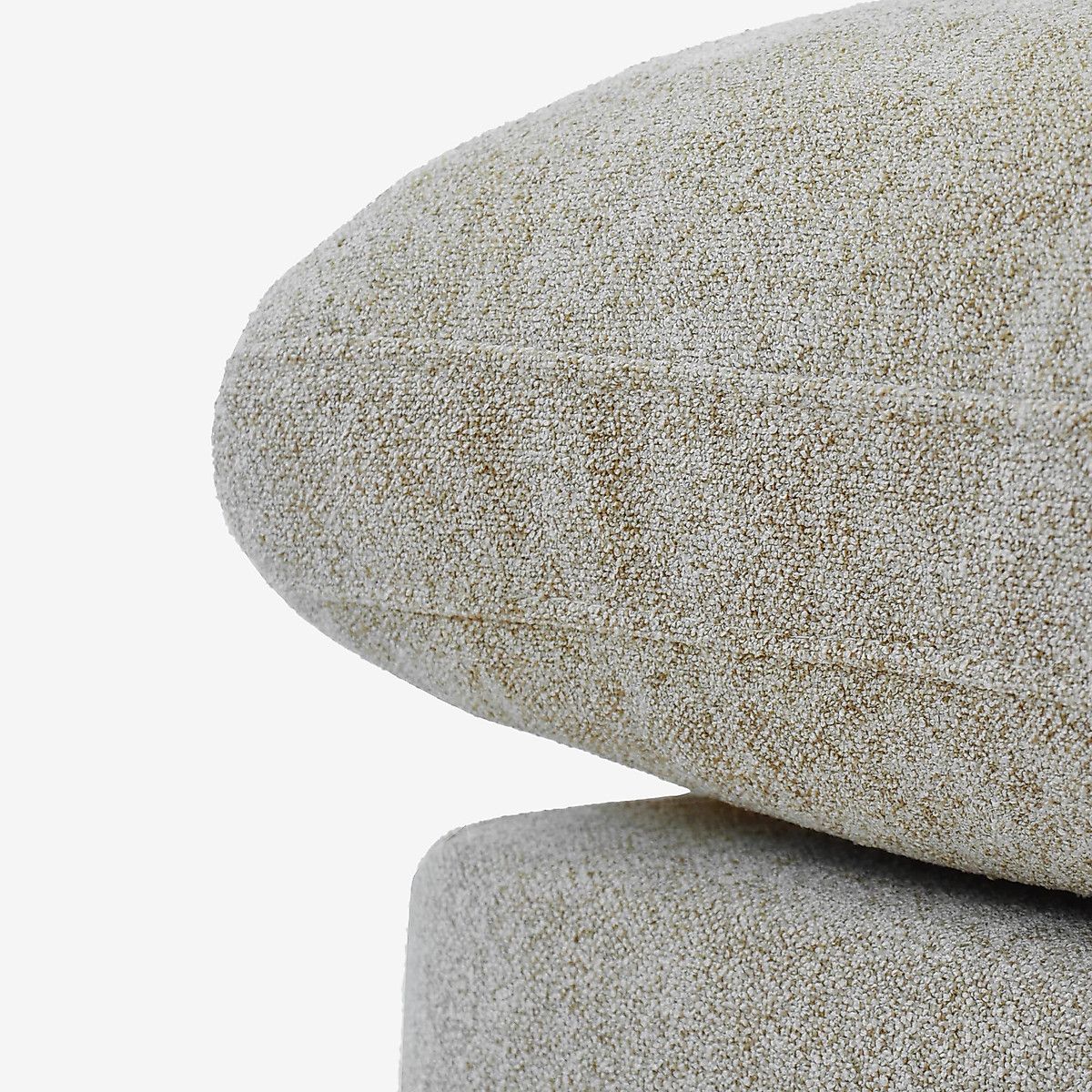 Sdorens Cloud Modular Sectional Sofa, Ottoman Seat, Customizable Modular Sectional Sofa for Living Room Office Apartment, Khaki